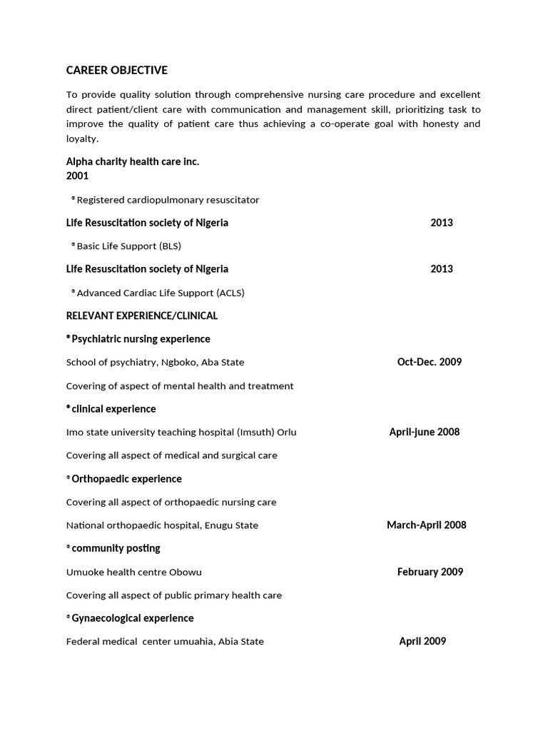 Career Objective 7 | PDF