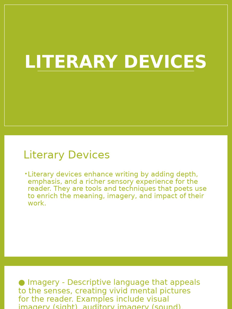 Literary Devices | PDF