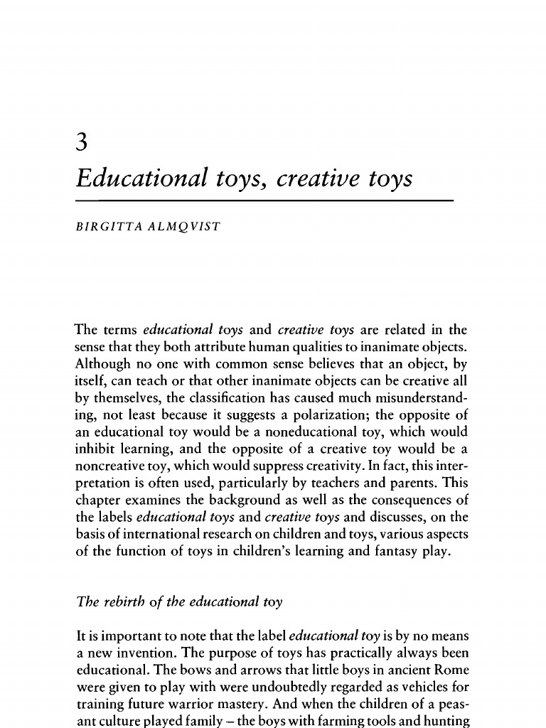 Educational Toys Creative Toys | PDF | Toys | Dolls