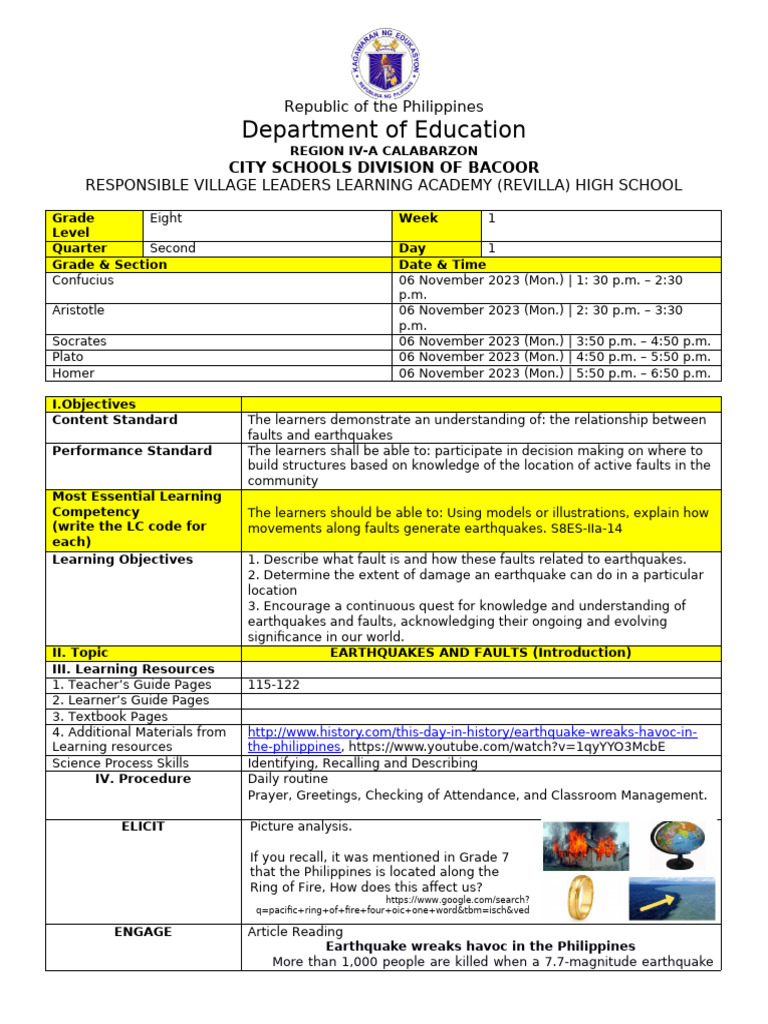 Active and Inactive Faults. | PDF | Fault (Geology) | Social Science