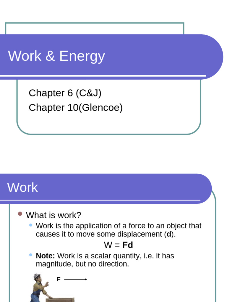 Work and Energy | PDF