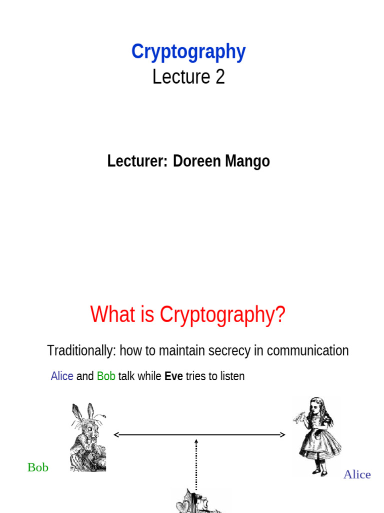 Lecture 2 Cryptography Continued | PDF