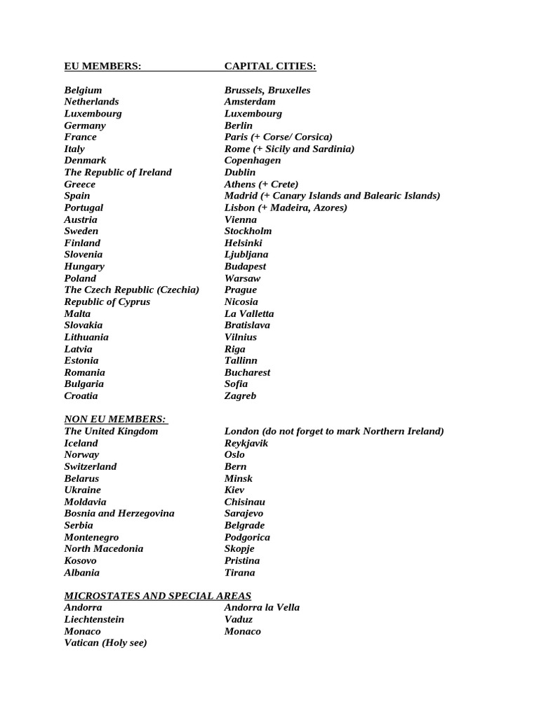 European Countries | PDF