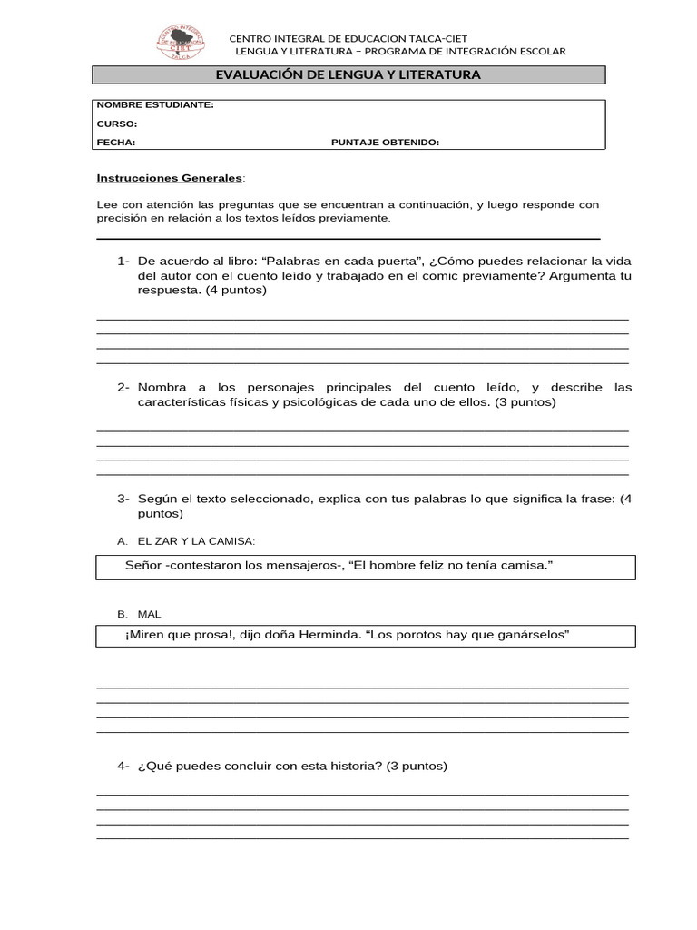 Trabajo Lenguaje | PDF