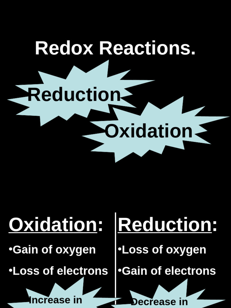 Redox Reactions | PDF