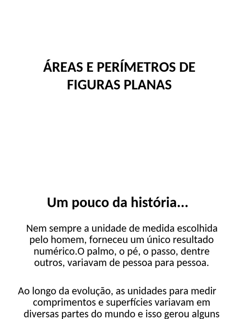 Áreas e Perímetros de Figuras Planas | PDF