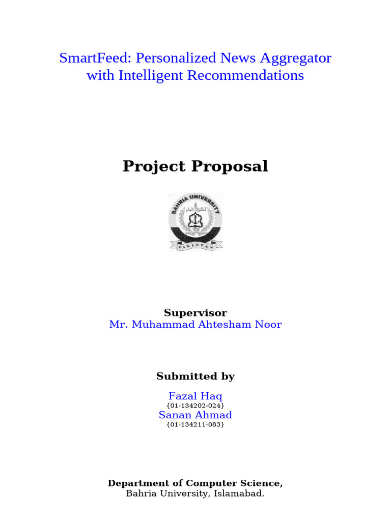 FYP Proposal Revised | PDF