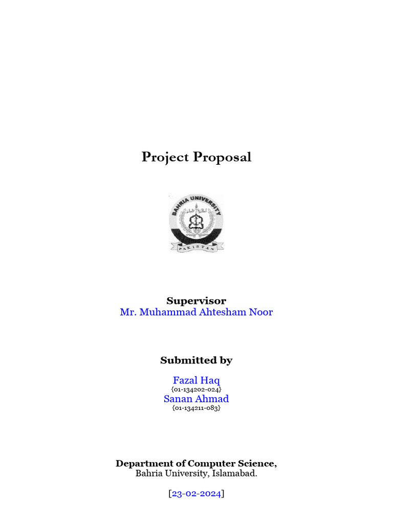 FYP Proposal Revised | PDF