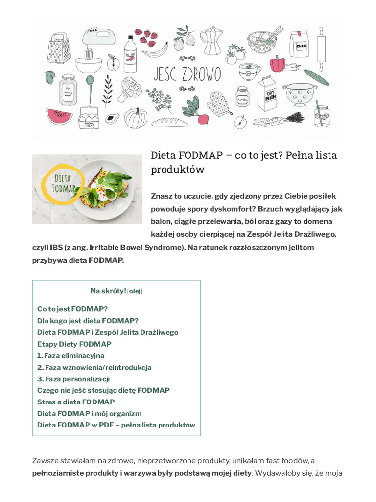 Dieta FODMAP _ Lista i przepisy w PDF 2023 [ ___ POBIERZ ___ ] | PDF