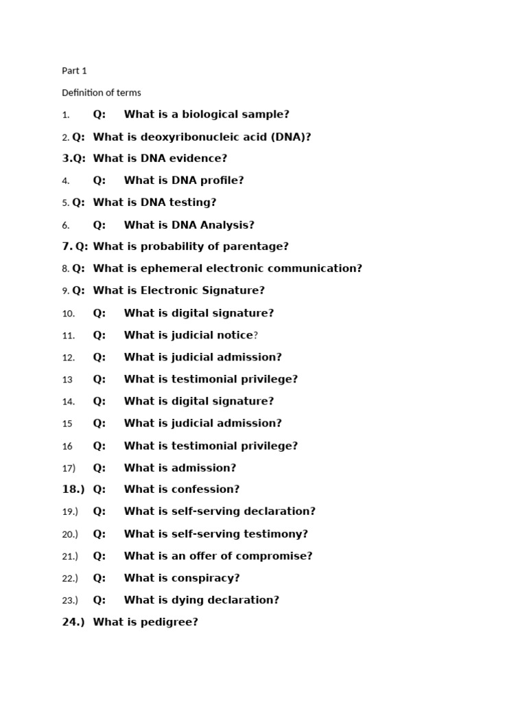 Set B Evidence | PDF