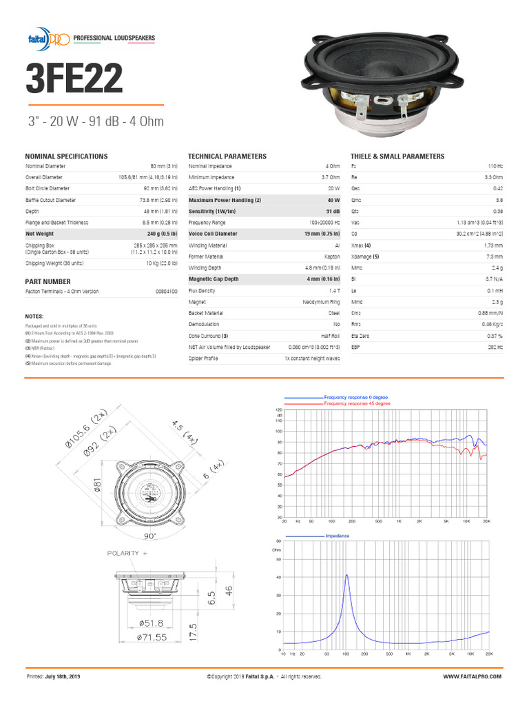 294-1100-faitalpro-3fe22-4-specifications | PDF