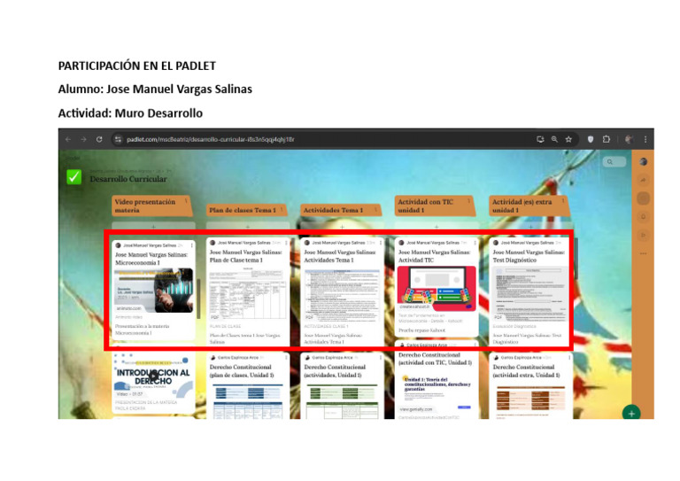 Desarrollo Padlet | PDF