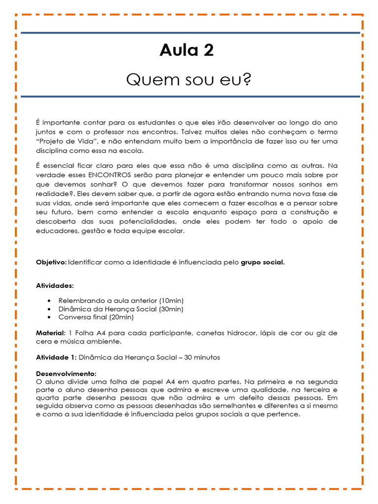 Projeto De Vida Pdf
