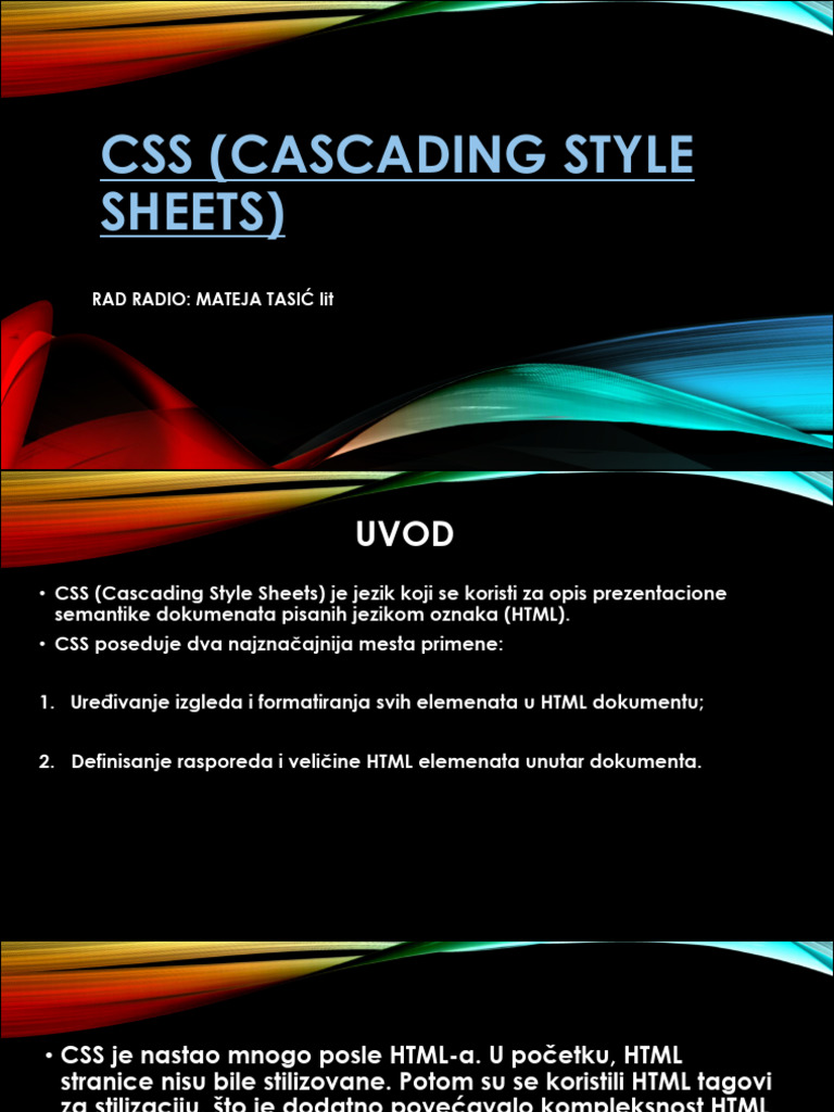 CSS (Cascading Style Sheets) | PDF