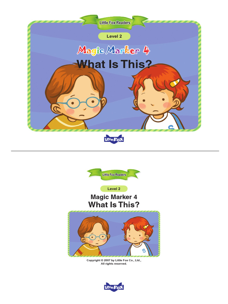 Magic Marker 4 - What Is This | PDF
