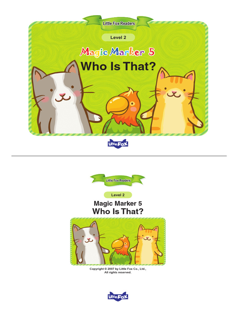 Magic Marker 5 - Who Is That | PDF