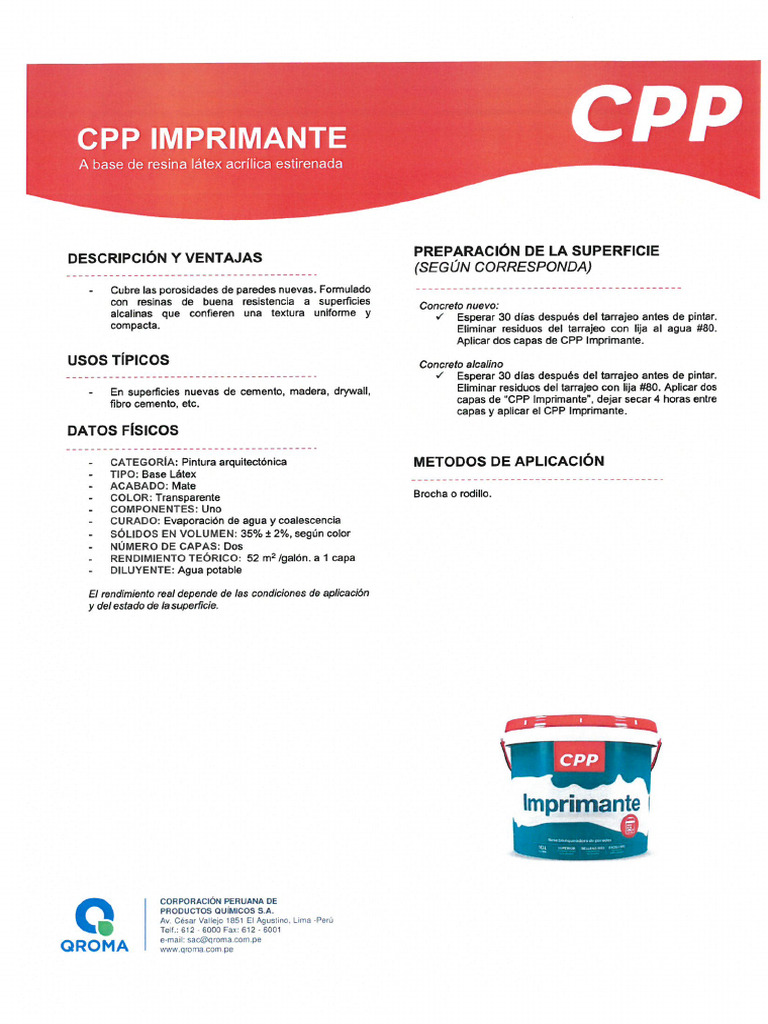 FT Pintura Ext. CPP Imprimante | PDF