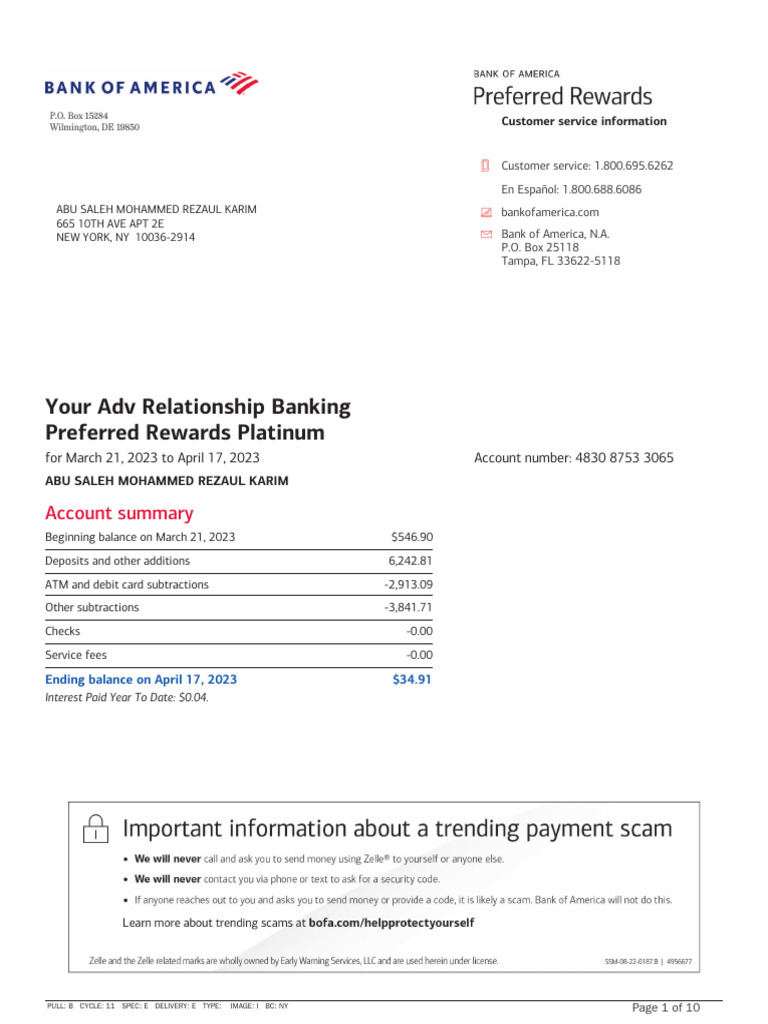 Bank Statement | PDF