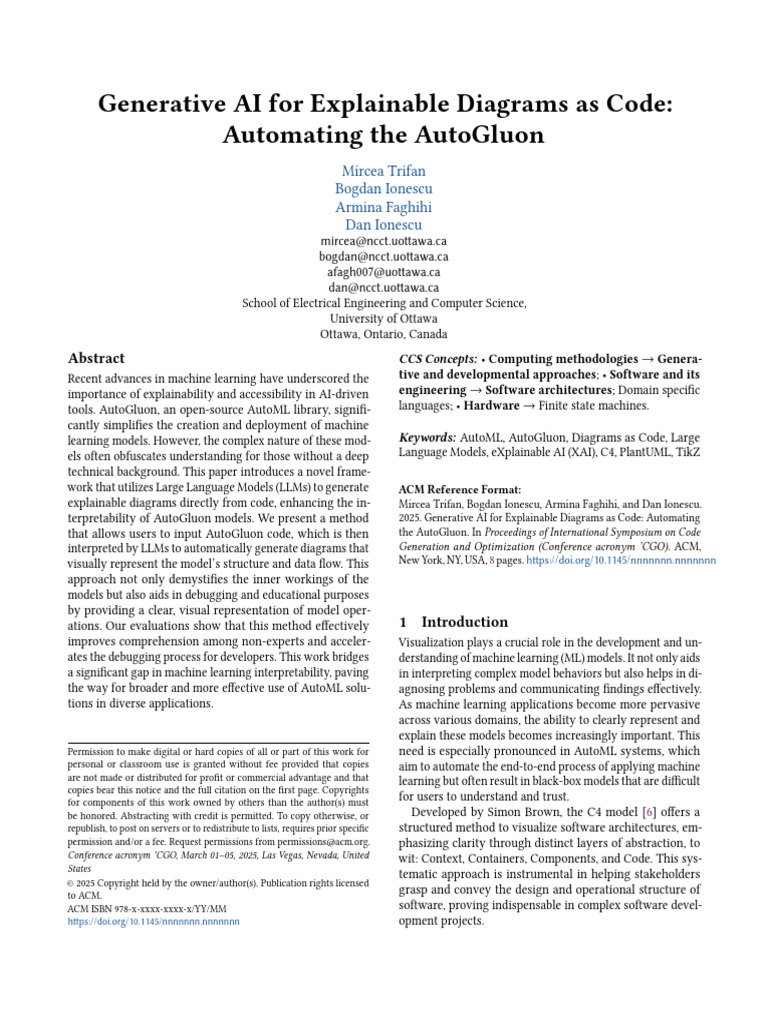 Generative AI For Explainable Diagrams As Code | PDF