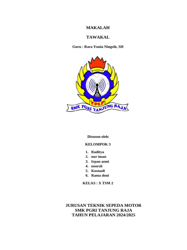 TAWAKAL Docx | PDF