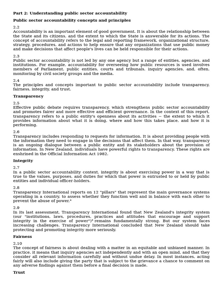 Understanding public sector accountability | PDF