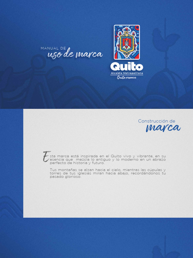 Manual de Uso de Marca - Quito Renace | PDF