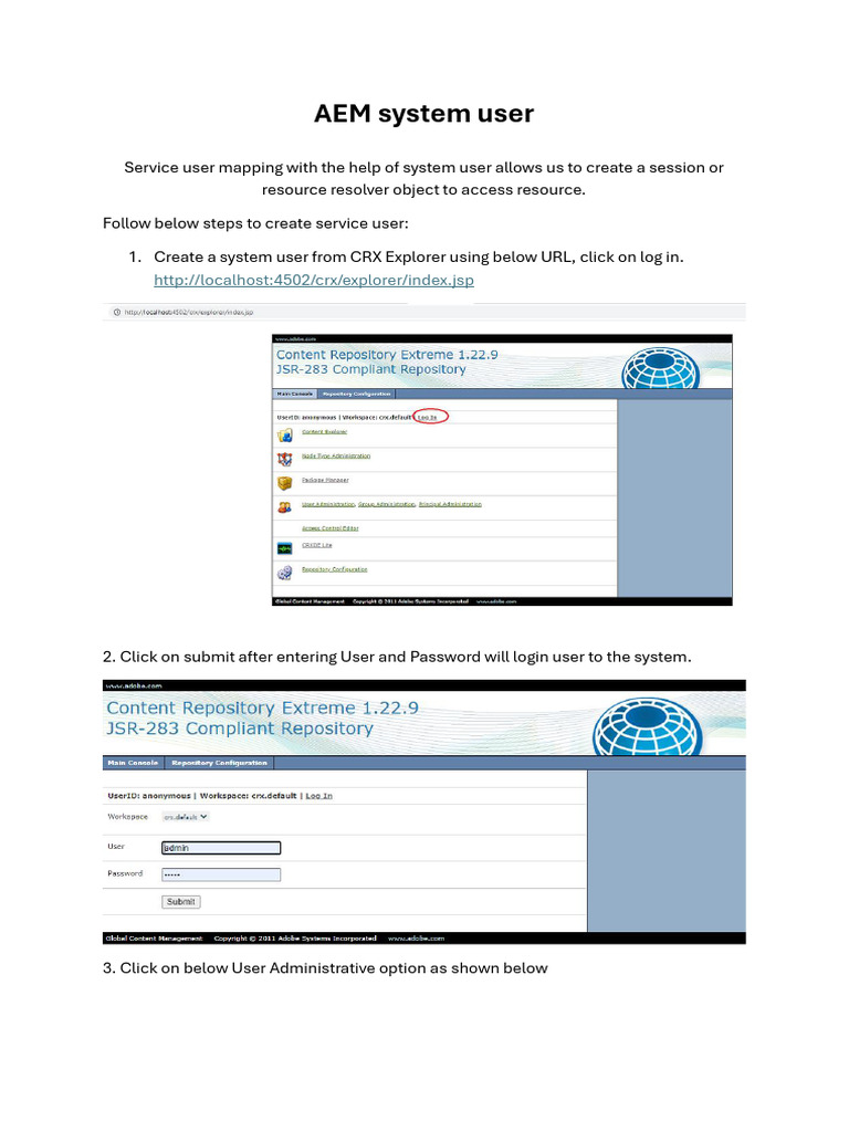 AEM System User 1726419956 | PDF