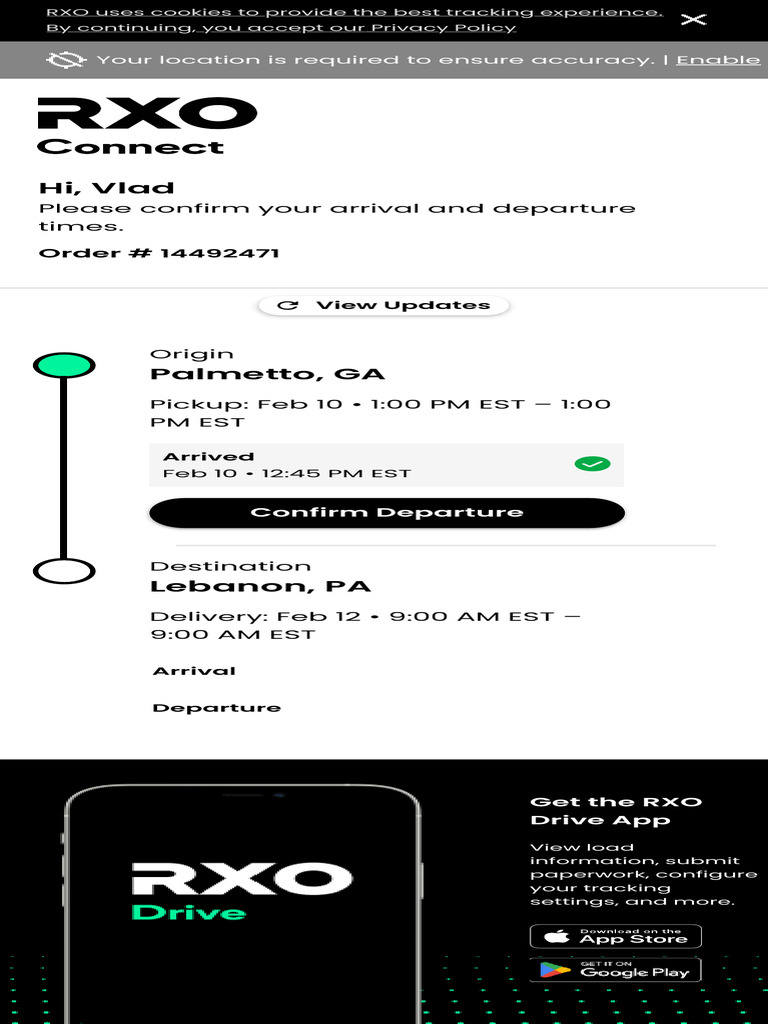 RXO Connect Track | PDF