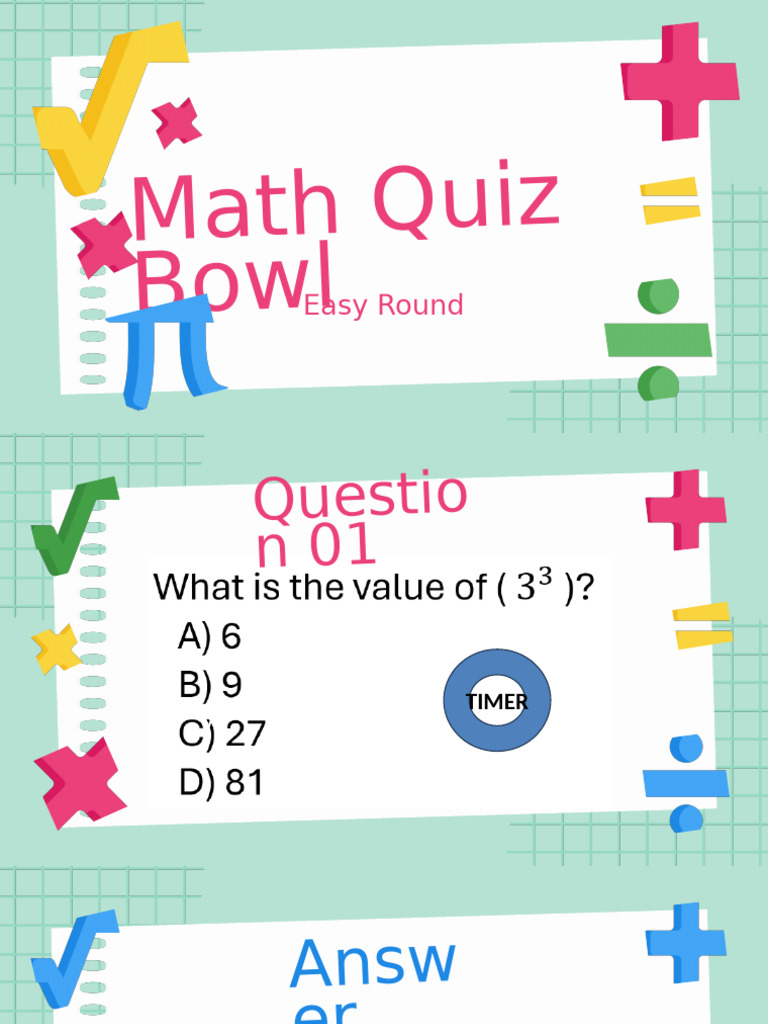 Maths Quiz Bowl for Grades 3-10 | PDF | Interest | Financial Services