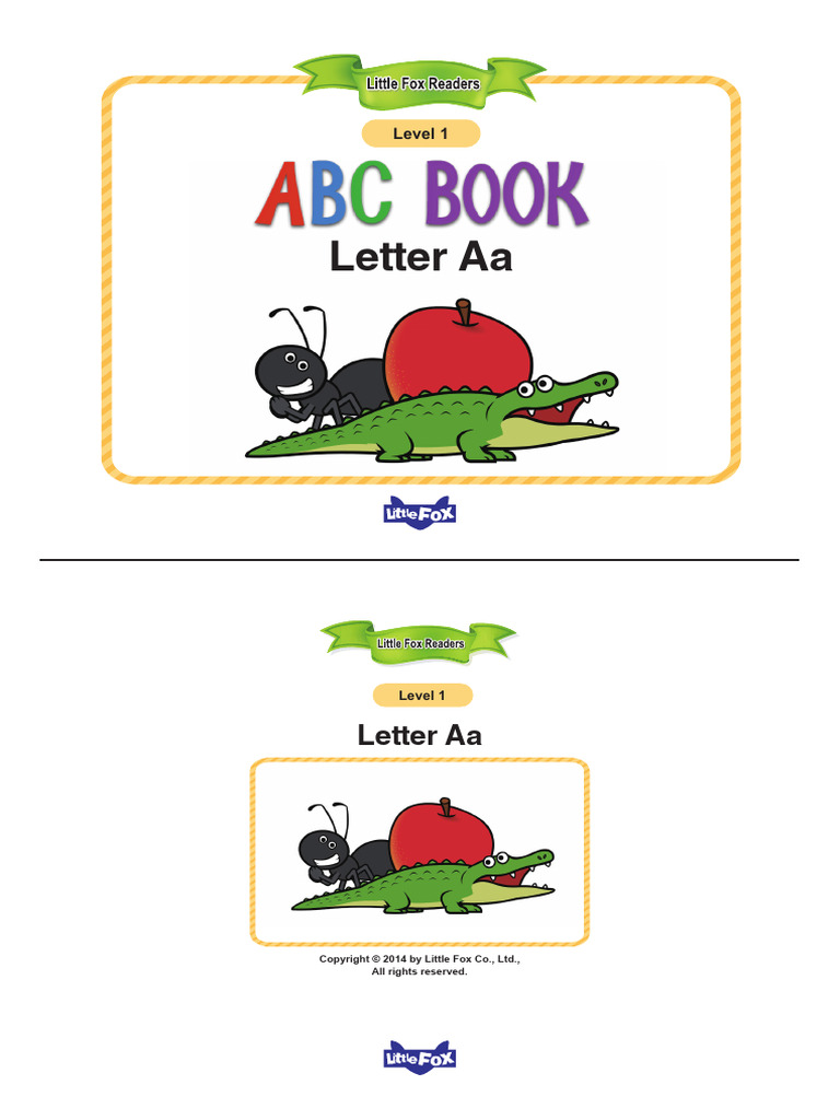 W3. ABC Book - Letter Aa | PDF
