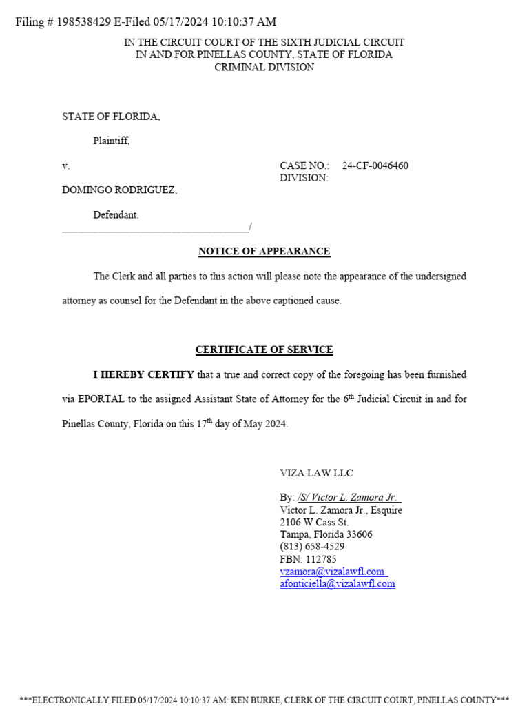 Notice of Appearance | PDF