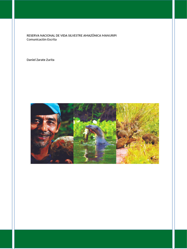 Reserva Nacional de Vida Silvestre Amazónica Manuripi | PDF