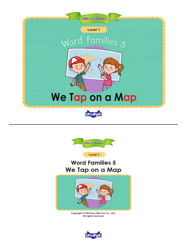 W27 Word Families 5 - We Tap On A Map | PDF