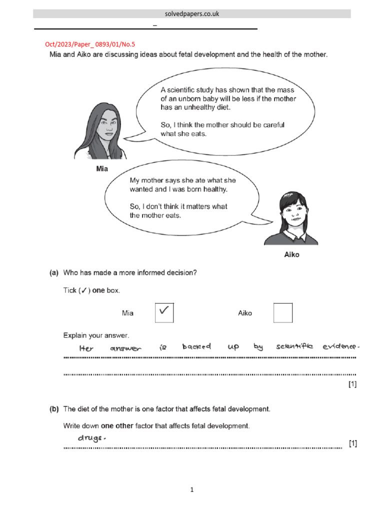 2023 Reproduction and Fetal Development Checkpoint - Sec - 1 | PDF