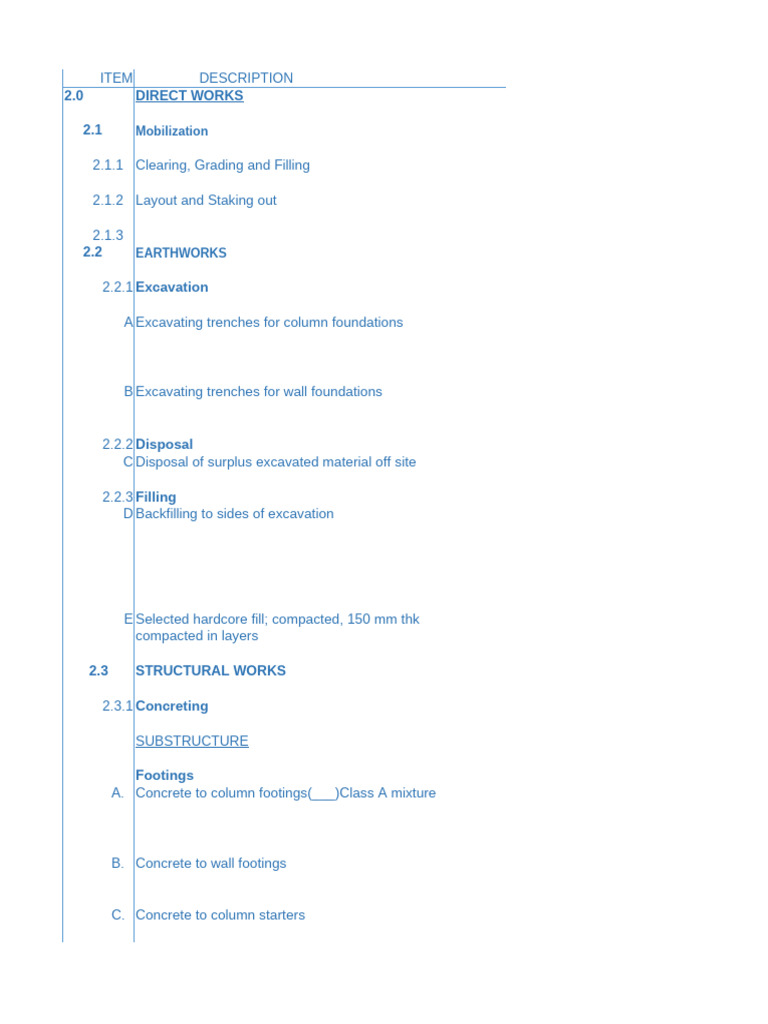Construction Method Matrix | PDF