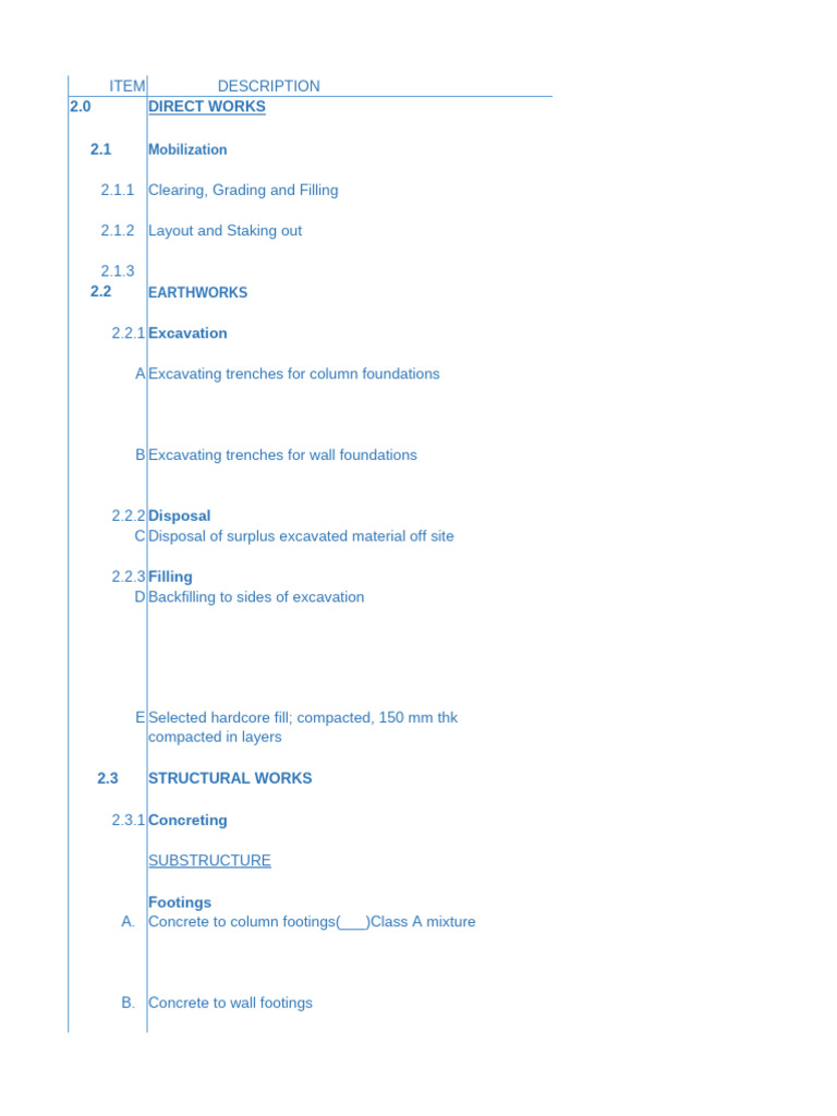 Construction Method Matrix | PDF