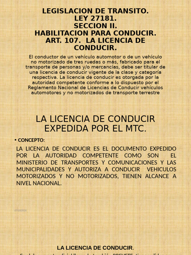 Licencia de Conducir | PDF
