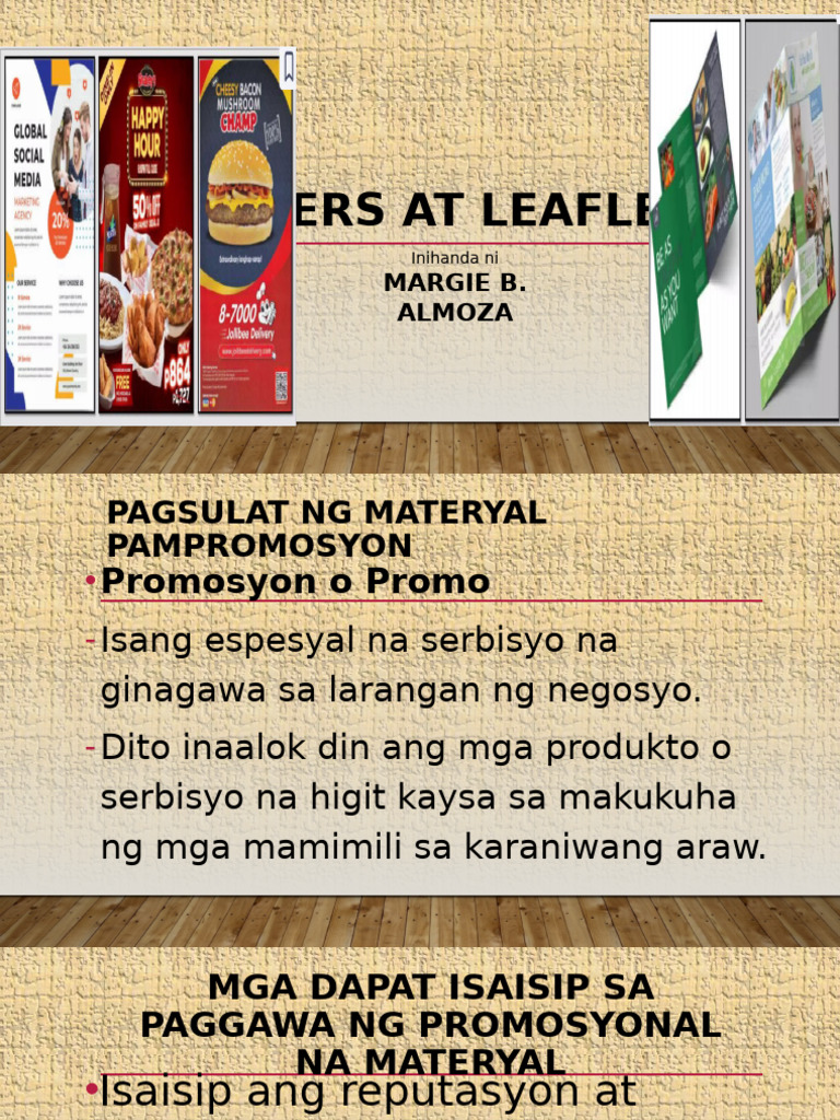 Flyers at Leaflets | PDF