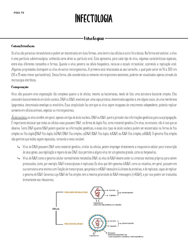Infectologia Resumo | PDF