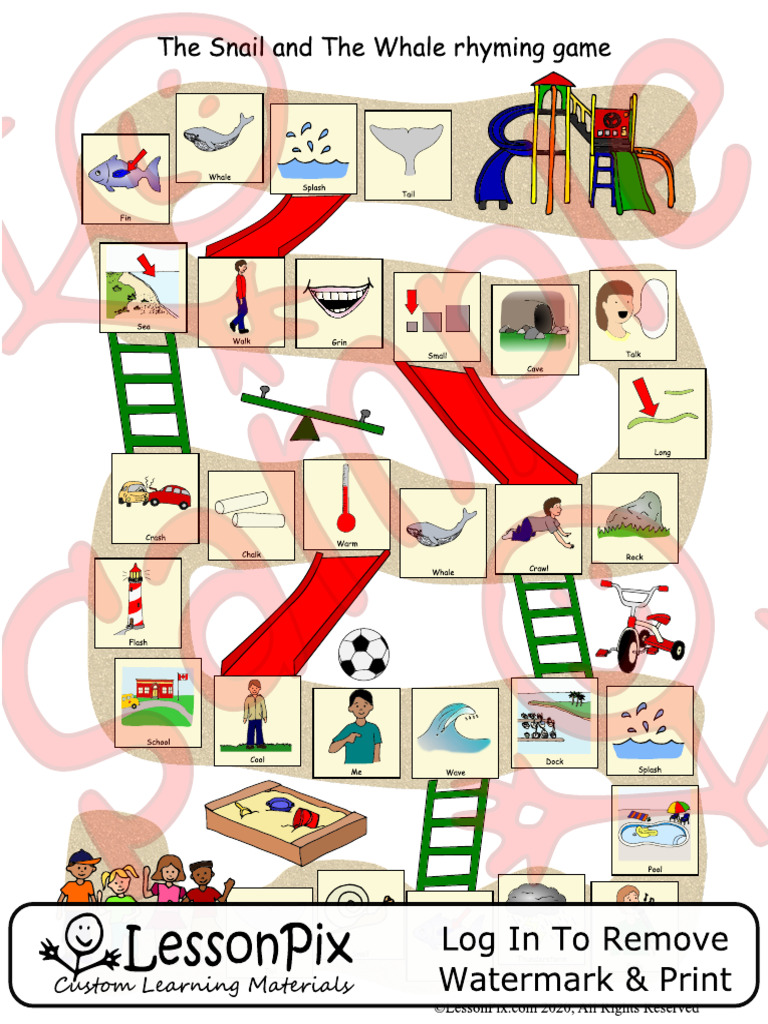 The+Snail+and+the+Whale+Rhyming+Game Material 11313566 | PDF