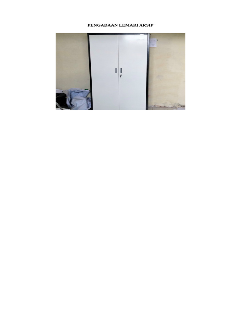 PENGADAAN LEMARI ARSIP | PDF