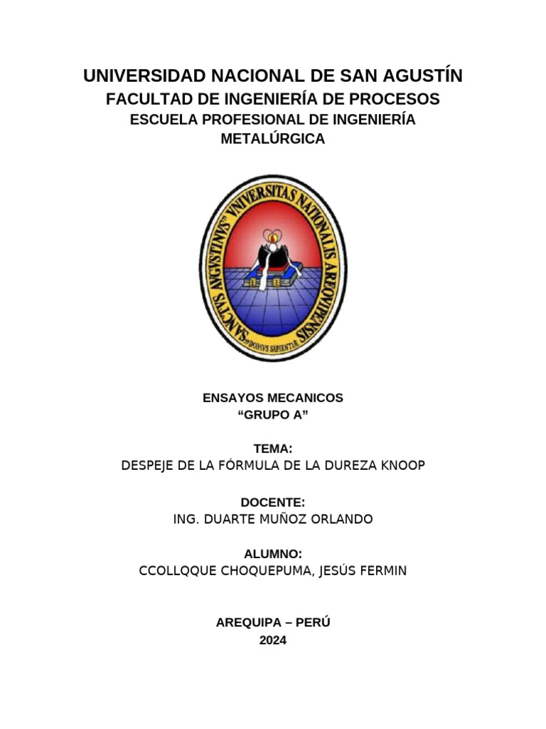 JESUS CCOLLQQUE - Despeje de La Formula Knoop | PDF