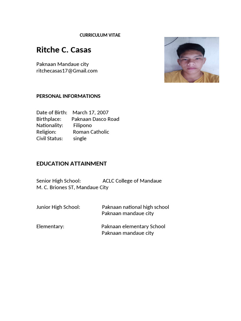 Ritche C. Casas | PDF
