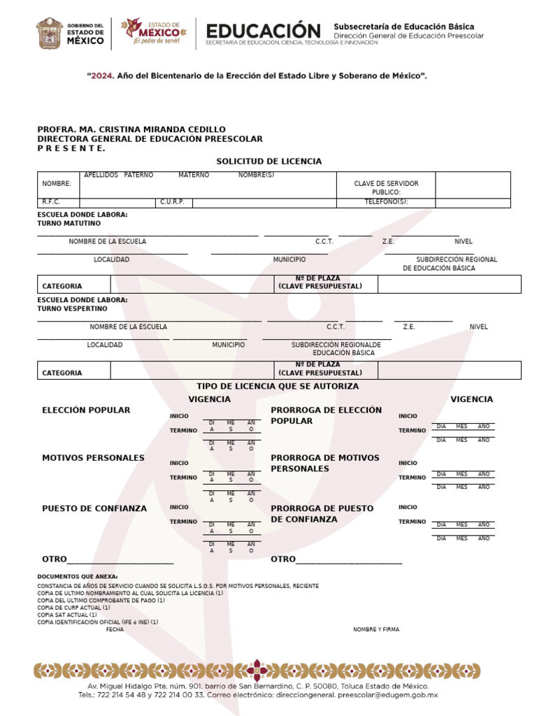 Dgep Formatos de Tramite 2024 | PDF