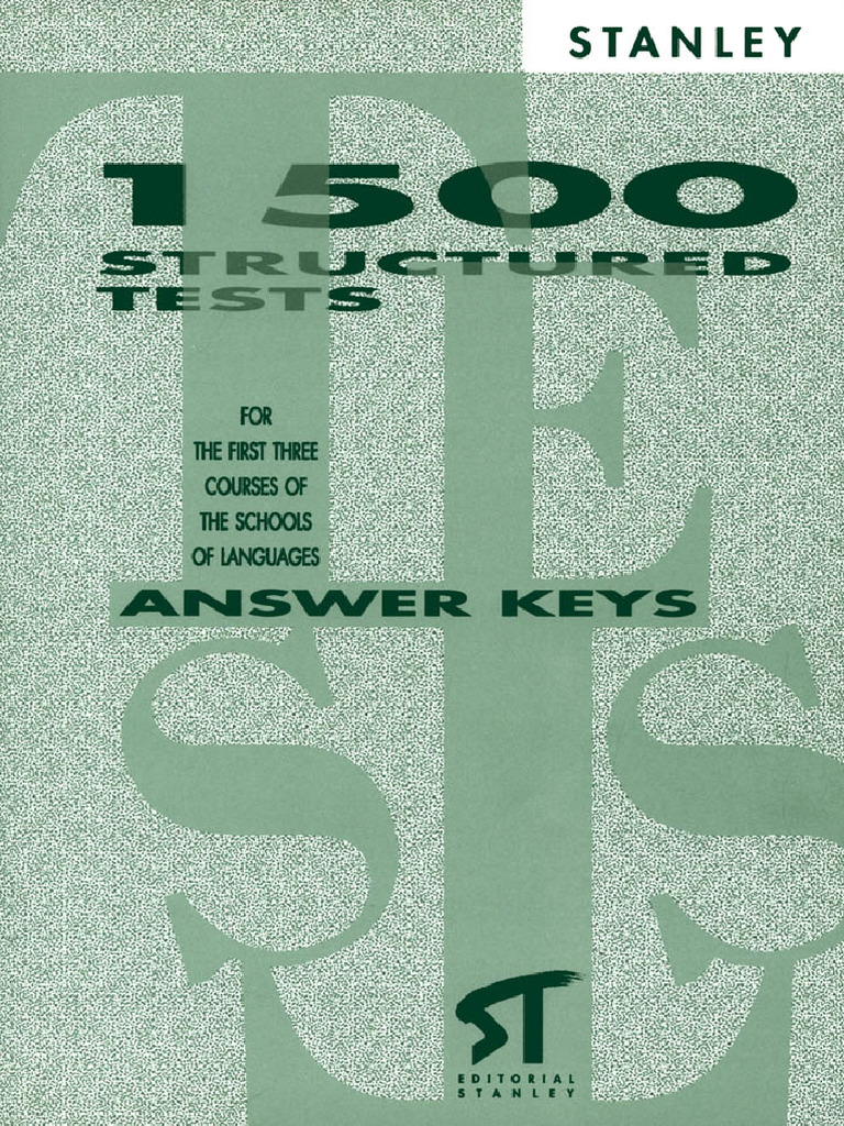 1500 - Structured - Tests - Answer Key To All Levels | PDF