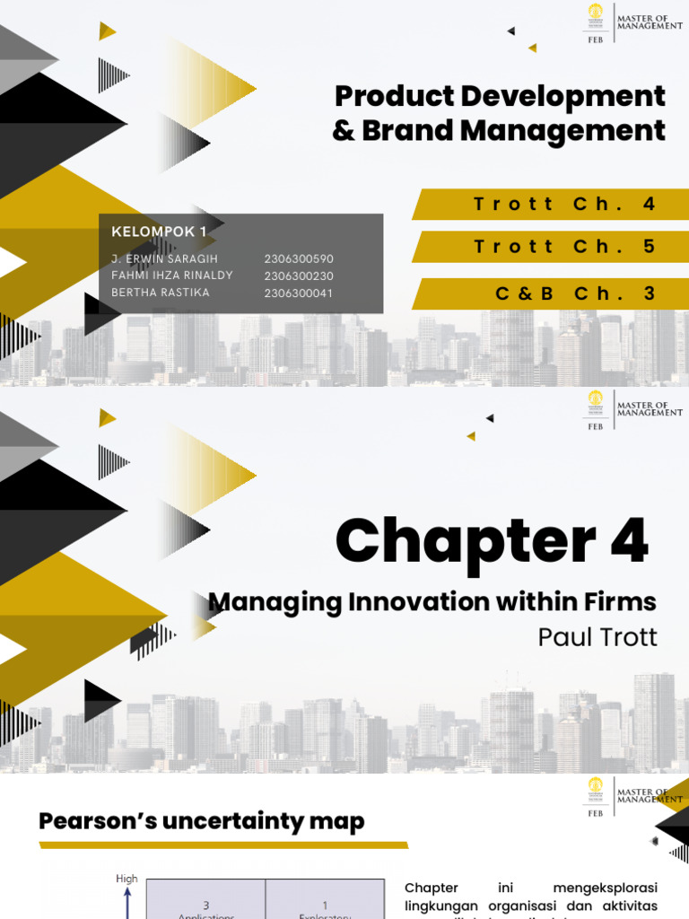 Product Development & Brand Management - Trott CH 4,5 & C B CH 3 - Kel ...