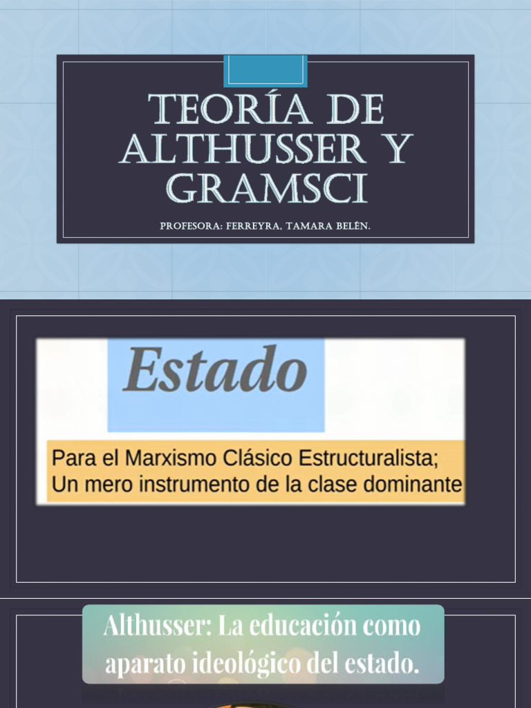 Althusser y Gramcsci | PDF