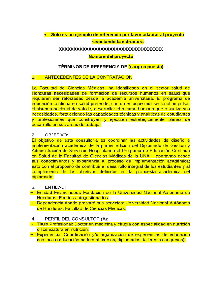 TDR - Ejemplo | PDF | Evaluación | Medicina