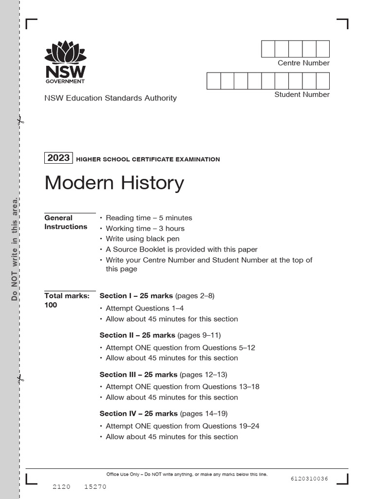 2023 HSC Modern History | PDF