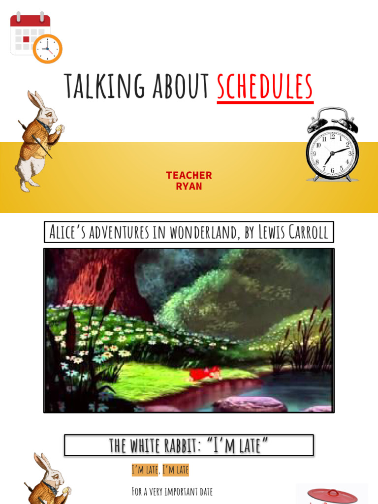 Talking About Schedules | PDF